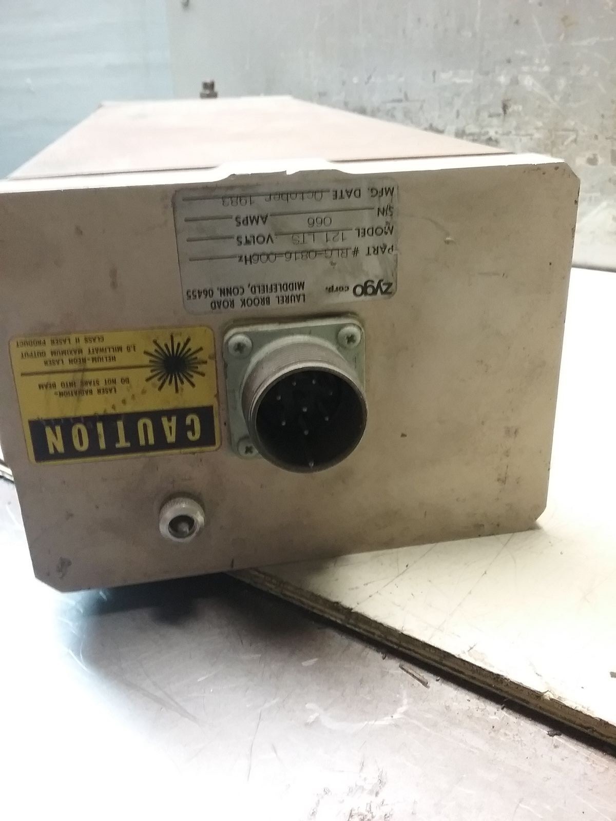 ZYGO CORP. LASER TELEMETRIC SYSTEM_121 LTS_121LTS_RLG-0816-006 | eBay