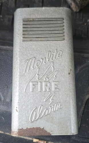Vtg Merlite Fire Alarm Silver/Gray Color | eBay