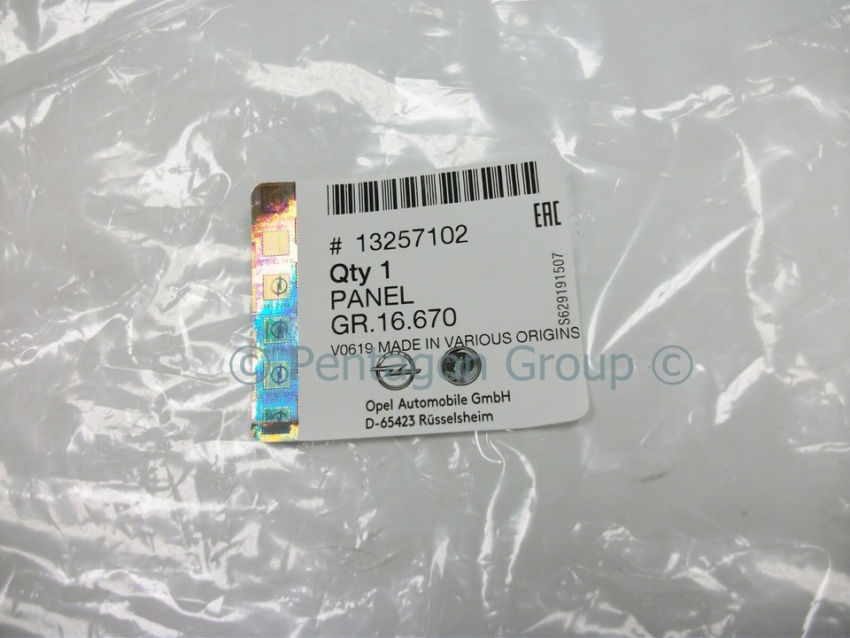 Genuine Vauxhall Astra J Zafira C RH Drivers Black Outer Seat Trim ...