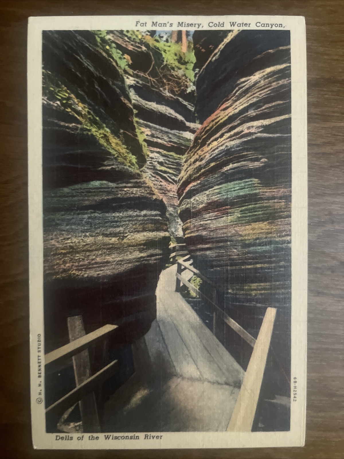 Fat Man Misery. Coldwater Canyon. H. H. Bennett Studio. Wisconsin Dells ...