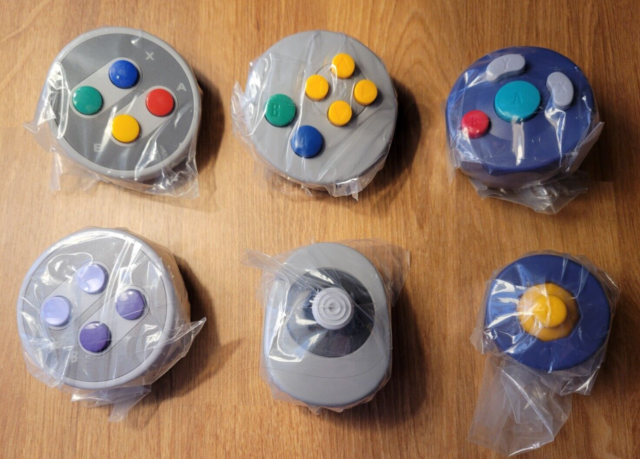 Nintendo Capsule Toy Controller Button Collection 1 & 2 Key Chain US ...