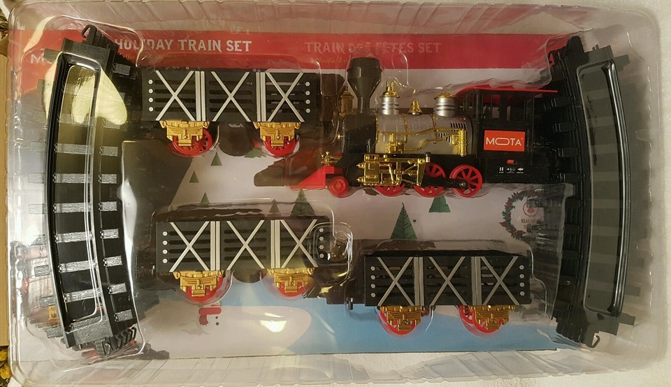 MOTA TRAIN SET FOR CHRISTMAS ELECTRIC TOY TRAINS CLASSIC HOLIDAY REAL ...
