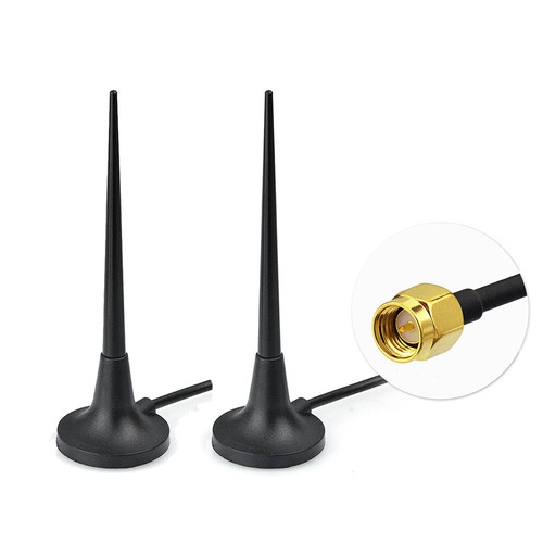 2 x 4G Magnetic Mount Antenna Broadband Router Booster For Huawei B315 ...