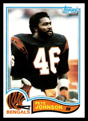 1982 Topps #47 Pete Johnson Cincinnati Bengals Football Card EX | eBay