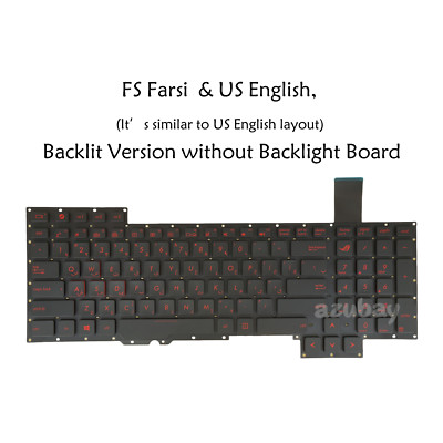 Laptop Keyboard For ASUS G751 G751J G751JL G751JM G751JT G751JY GFX71JT ...
