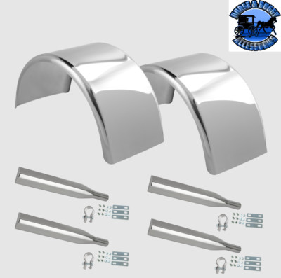 hogebuilt single axle fenders Stainless Steel 83" Pair universal w ...