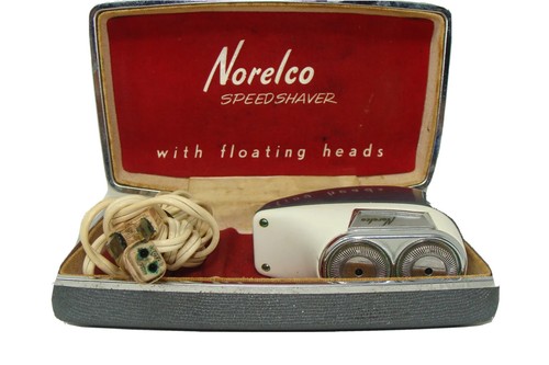 Norelco Speed Shaver w/ Case Palm Shaver SC7860 Cord Brush Made Holland ...