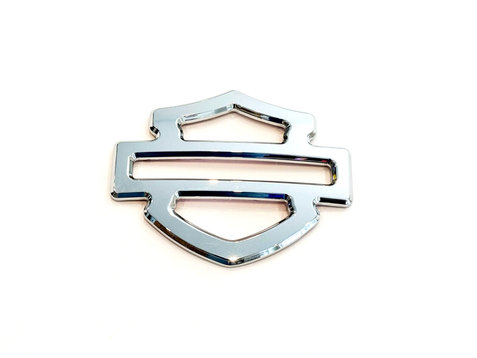 2x METAL Harley CVO Custom Metal Tank Emblems Show Chrome | eBay