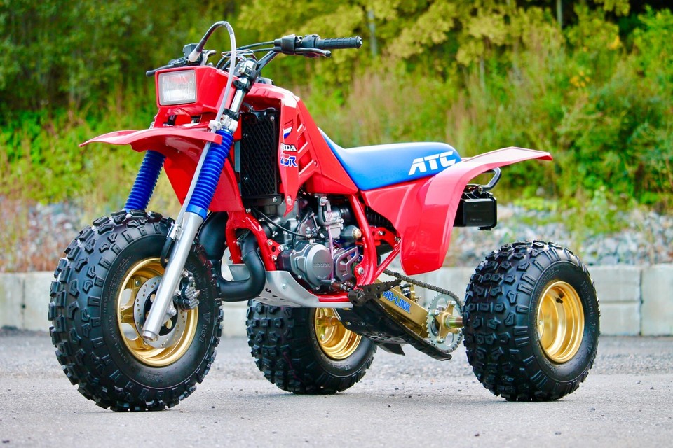 NEW Honda ATC 250r 350x 200x repro Handle bars oem 53100-HA2-770 NOS ...