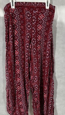 MUDD Wide Open Leg Elastic Waist Pull-On Pants . Boho Style Size Large ...