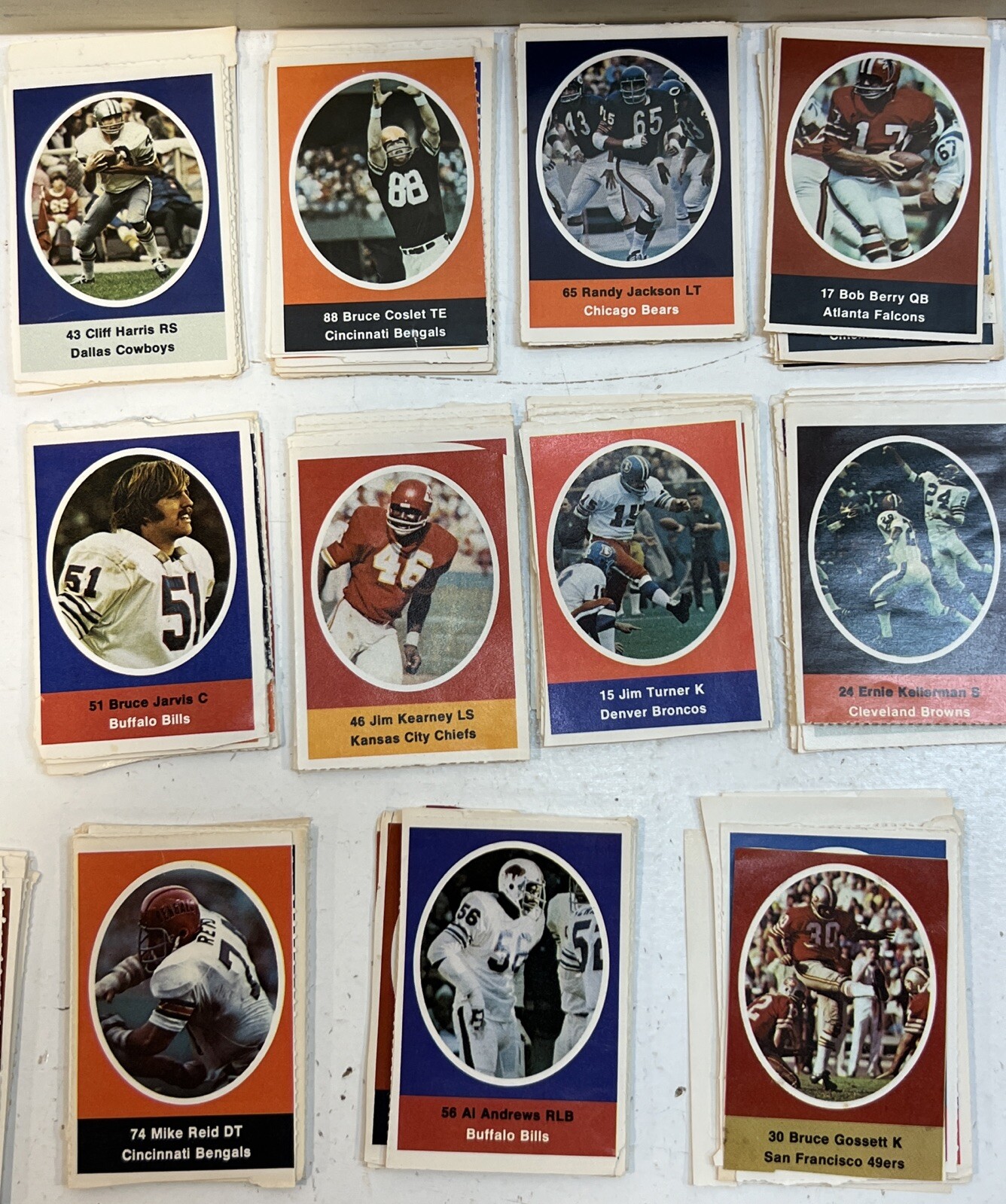 1972 NFL Sunoco Stamps Lot of 285 Stamps Some Hall of Famers | eBay
