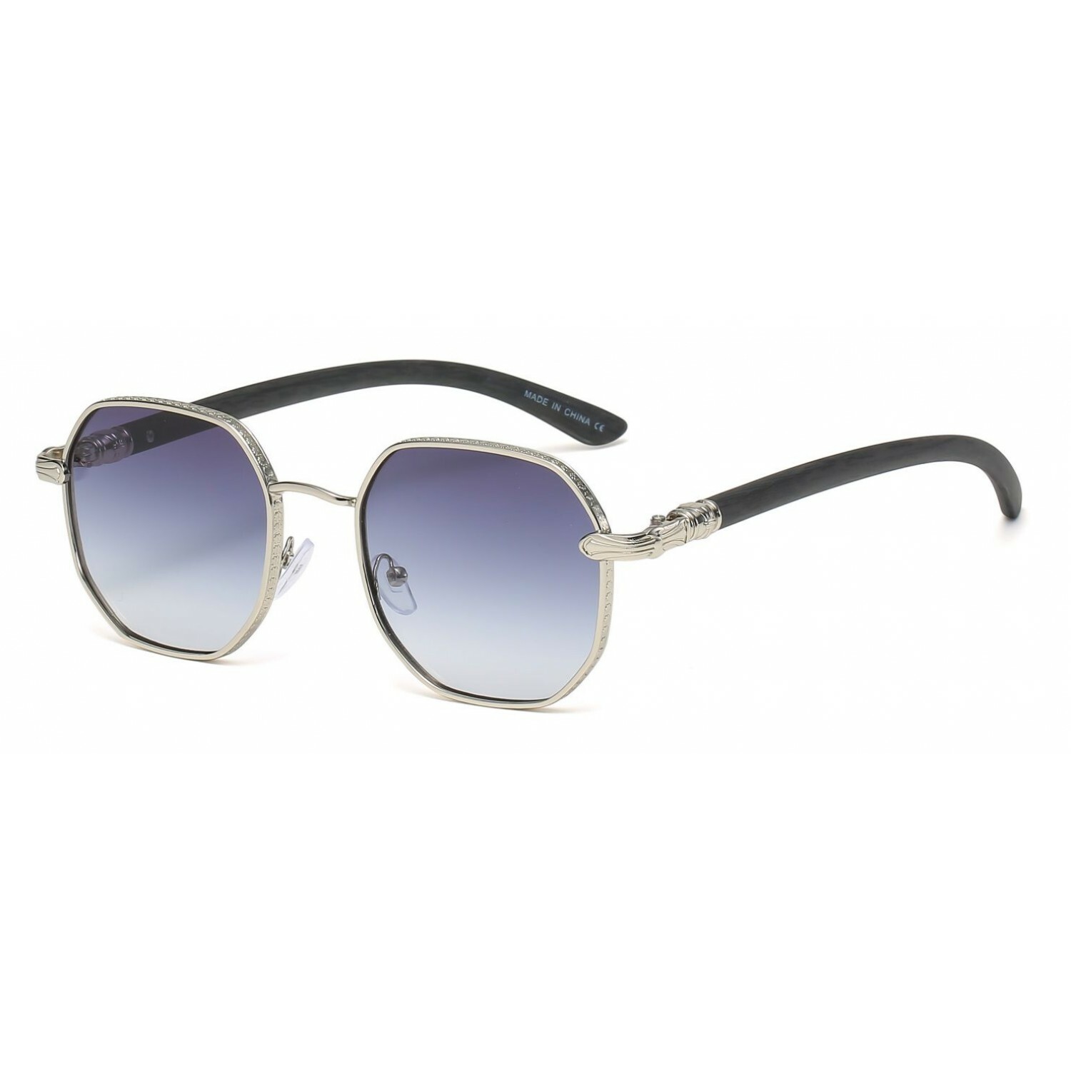 Men RETRO HIP HOP RAPPER Gold Silver Clear Black Brown Lens EYE GLASSES ...