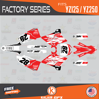 Graphics Kit for Yamaha YZ 125 250 (2015-2020) YZ125 YZ250 Factory ...