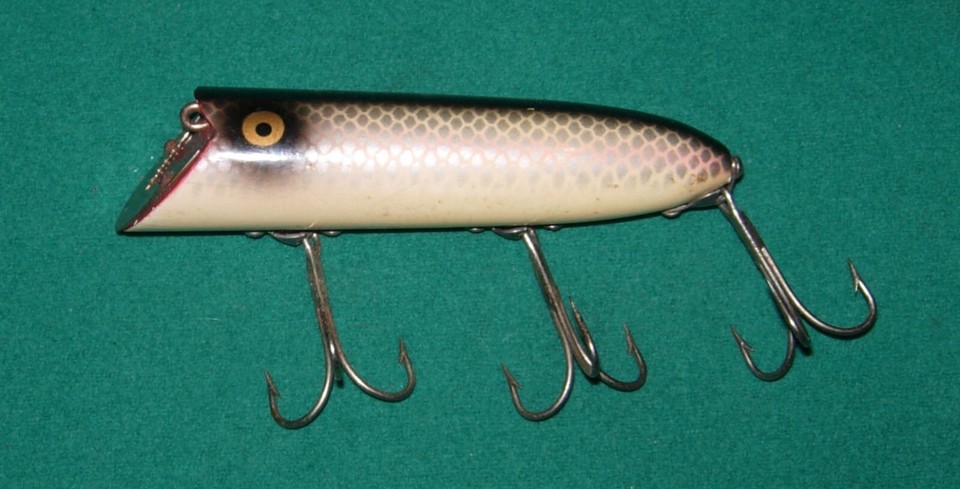 Antique Vintage Wood PE Heddon Dowagiac Heddon Basser Fishing Lure | eBay