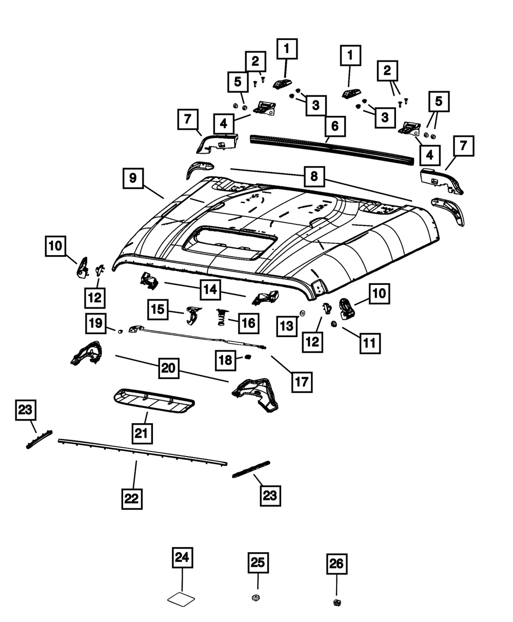 Genuine Mopar Fender To Cowl Mucket Left 68598913AA | eBay