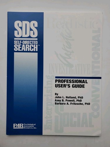 Self-Directed Search: Professional User's Guide and Technical Manual | eBay