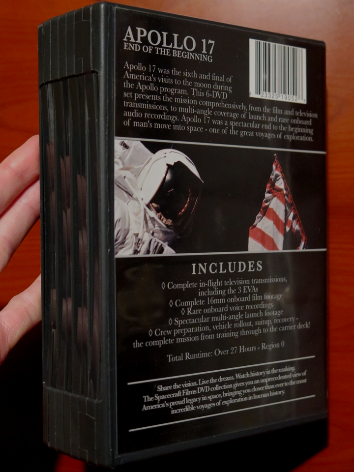Spacecraft Films - APOLLO 17 : END OF THE BEGINNING - 6 DVD SET BIG BOX ...