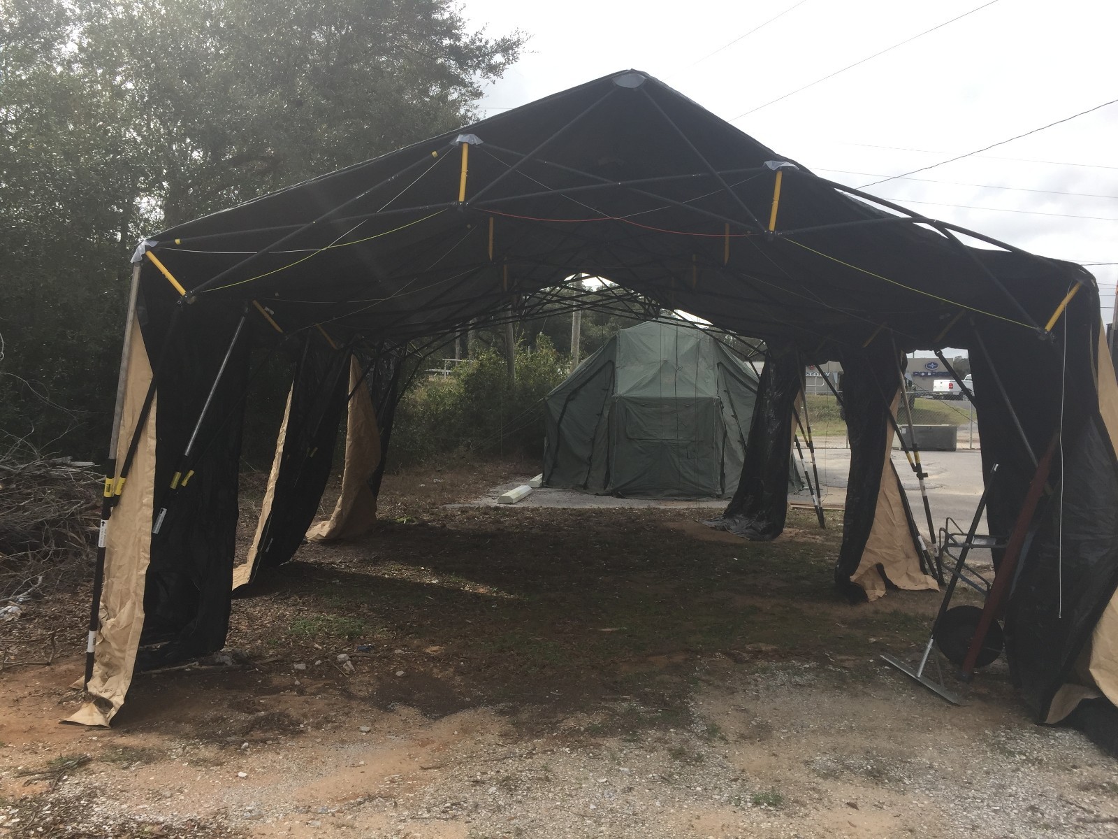 U.S. Military Army Tent-Base X 305 Shelter System 18X25' Tan HDT Global ...
