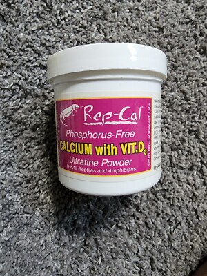 Rep-Cal Phosphorus-Free Calcium With Vit.D3 Ultrafine Powder | eBay