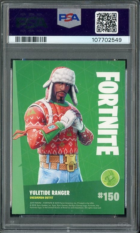 2019 Panini Fortnite USA Crystal Shard #150 Yuletide Ranger PSA 10 "POP ...