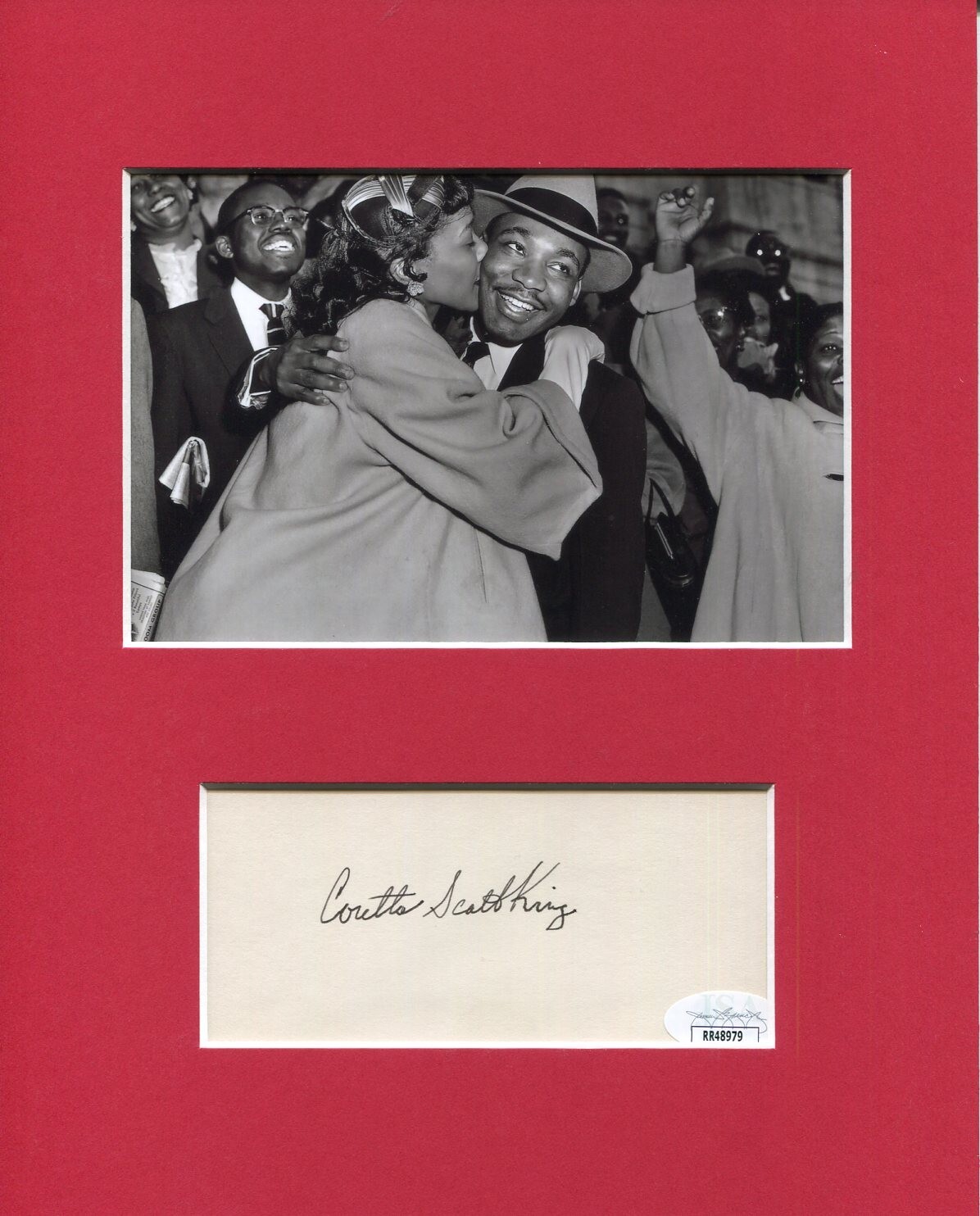 Coretta Scott King Civil Rights Signed Autograph Display Photo W MLK ...