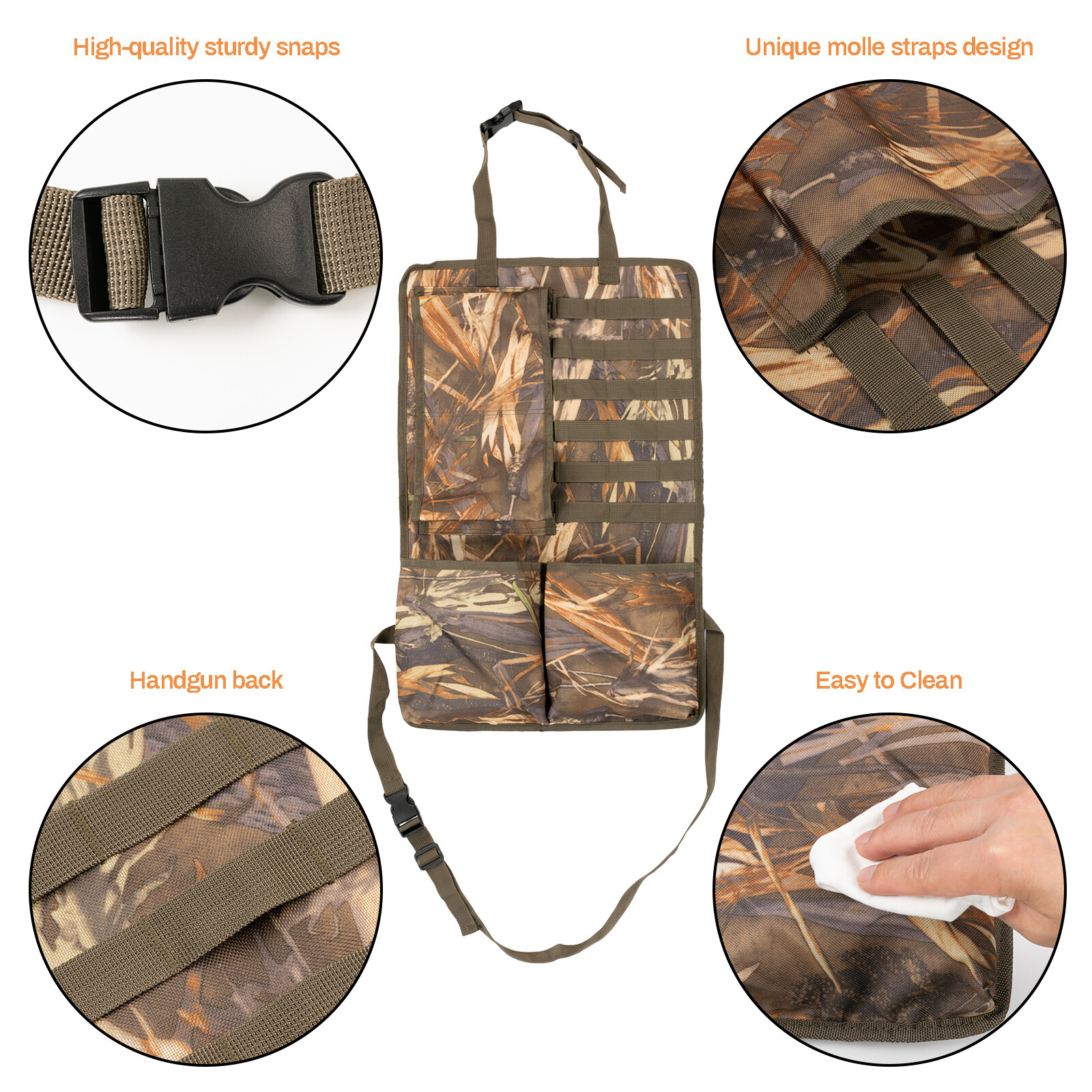 Back Seat Gun Rack Rifle Shotgun Storage Organizer Hunting Cars SUV ...