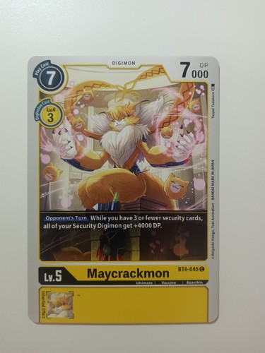 Maycrackmon BT4-045 C Digimon CCG TCG Card | eBay