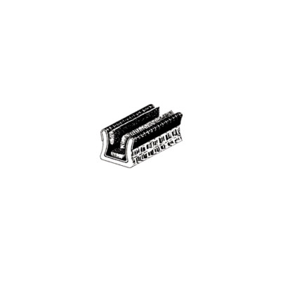 9/16" x 9/16" Universal Single Unbeaded Flexible Glass Run Channel ...