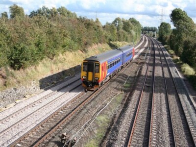 Photo 6x4 Local Train to Sleaford Dishley Seen on the down slow heading ...