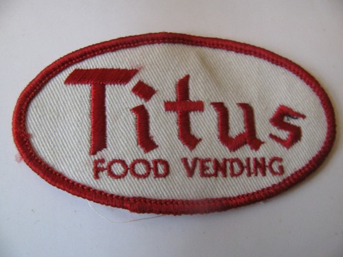 TITUS TAVERN FOOD VENDING ROCHESTER NY EMBROIDERED NOS NEW OLD STK FREE ...