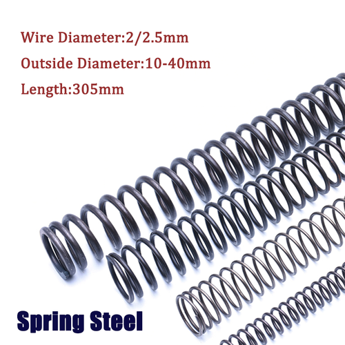 Black Compression Spring Ø2/2.5mm Spring Steel Compression Springs ...