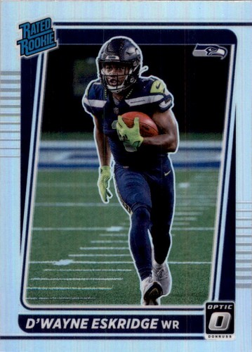 2021 Donruss Optic Holo Rated Rookie Dwayne Eskridge Seattle Seahawks ...
