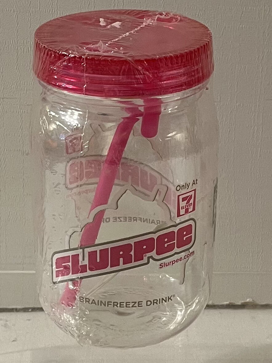 2014 7-11 Slurpee Pink Mason Jar Mug Cup NEW SEALED | eBay
