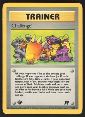 Challenge! 74/82 Non-holo 1st Edition Uncommon Team Rocket MP | eBay