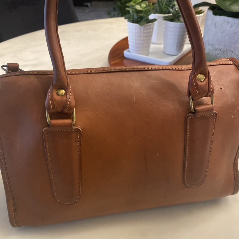 Coach NYC Vintage Coach Madison Satchel Speedy 9725 Tan Top Handle ...