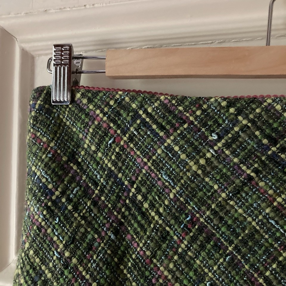 Express Design Studio Green Twill A-Line Bias Cut Midi Skirt Size 6 Y2k ...