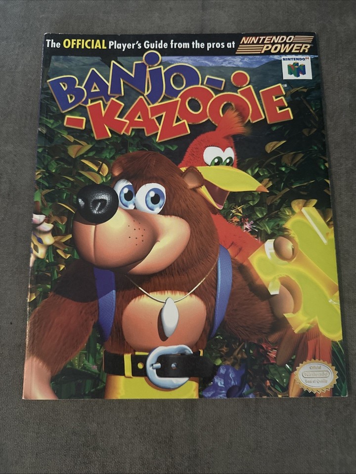 Banjo-Kazooie Official Nintendo Power Player's Guide W/ Map (N64, 1998 ...