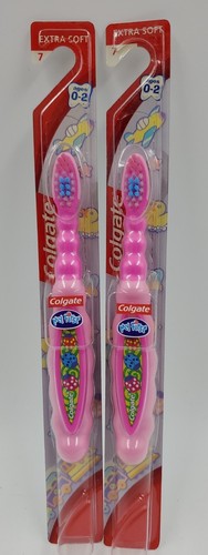 2x Colgate Kids Toddler Toothbrush My First Extra Soft Ages 0-2 NOS ...