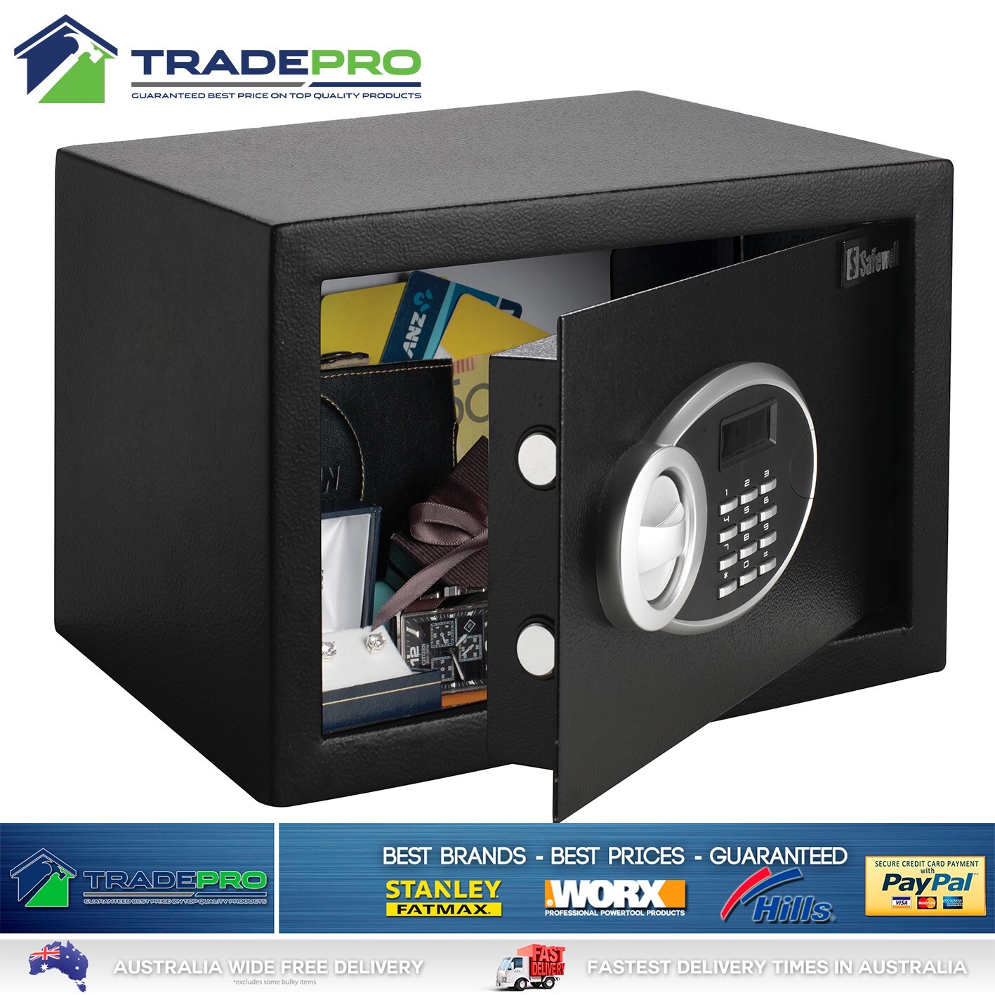Genuine Sandleford® Safewell Anti Theft Digital Safe Lockable Lock ...