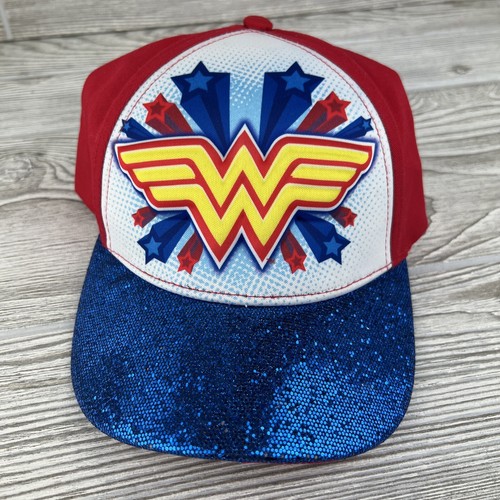 Wonder Woman - Hat / Cap - 3D POP CAPS - Raised LOGO - Youth - Blue ...