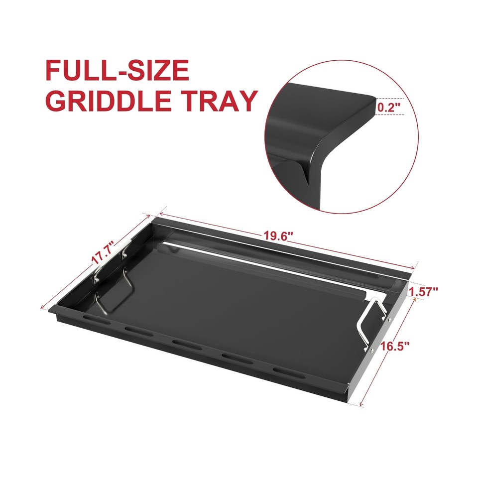 7637 Full Size Griddle Inserts for Weber GS4 Spirit 200 Series Gas ...