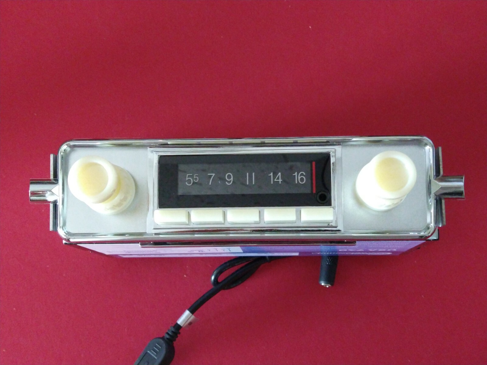VW Beetle 1958-67 Bluetooth Stereo Radio Bug AM FM AUX USB Ivory Knobs ...
