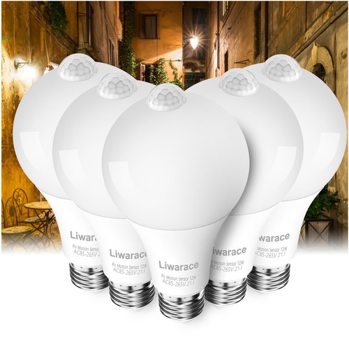 1-5PCS Light Bulbs 50/90/120/150W LED PIR Auto Motion Sensor Energy ...