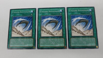 3x CYCLONE BOOMERANG SPELL CARD SOI-EN042 1ST EDITION RARE YUGIOH NM | eBay