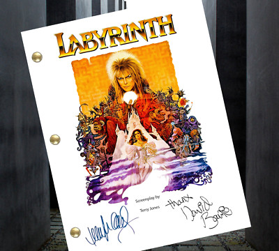 Labyrinth Movie Script David Bowie Autograph The Memorabilia Gift Of ...