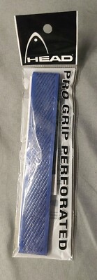 HEAD PRO GRIP PERFORATED Blue, Absorbs Shock & Perspiration, NEW | eBay
