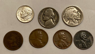 ESTATE SALE | STARTER LOT OF OLD COINS: BUFFALO NICKEL, INDIAN HEAD ...
