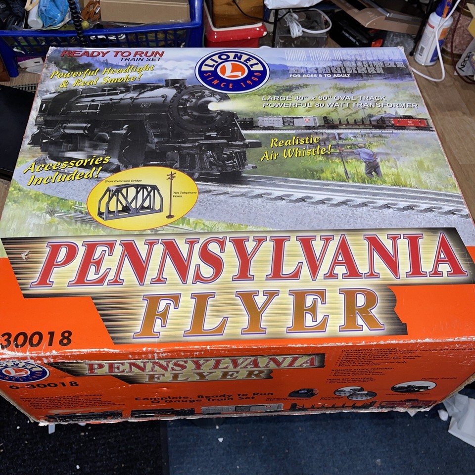 Lionel Pennsylvania Flyer O Gauge Train Set 30018 Locomotive 1645 | eBay