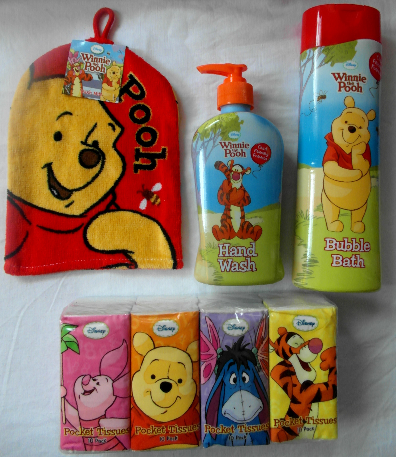 Winnie the Pooh Body Care Set - Bubble Bath, Hand Wash, Wash Mitt ...