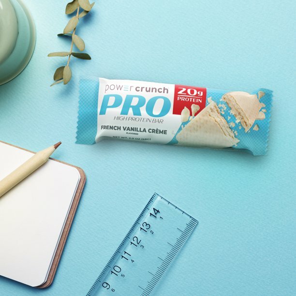 Power Crunch Pro French Vanilla Creme Light Protein Energy Bar 4 Count ...